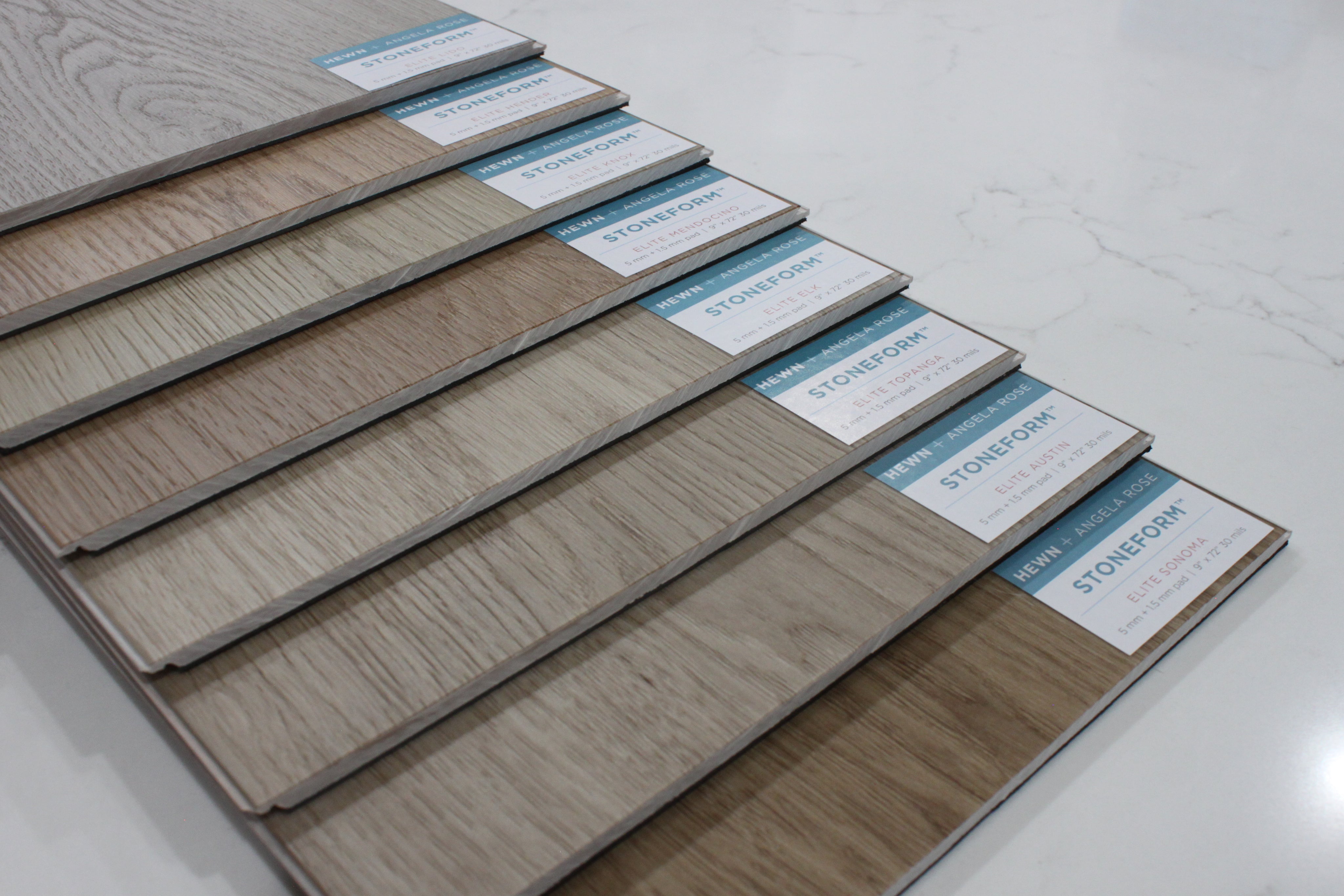 Stoneform Plank Flooring 12" Samples - Hewn